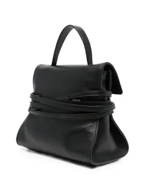Moschino Tie Me Leather Handbag