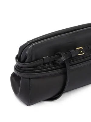 Moschino Tie Me Leather Clutch
