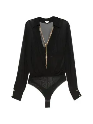 Elisabetta Franchi Wrap-style Long-sleeve Bodysuit