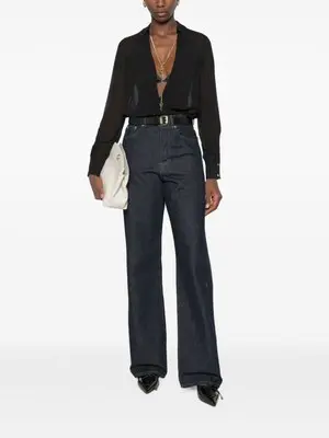 Elisabetta Franchi Wrap-style Long-sleeve Bodysuit