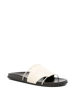 THE ROW Vivienne Leather Slide Sandals