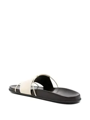 THE ROW Vivienne Leather Slide Sandals
