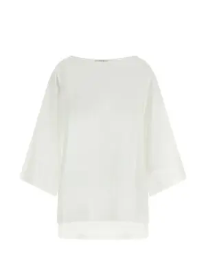 THE ROW Junia Cotton Blouse - White