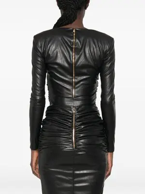 Elisabetta Franchi Twist-detail Long-sleeve Bodysuit