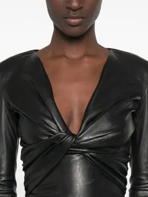 Elisabetta Franchi Twist-detail Long-sleeve Bodysuit