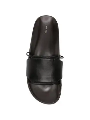 THE ROW Vivienne Leather Slide Sandals