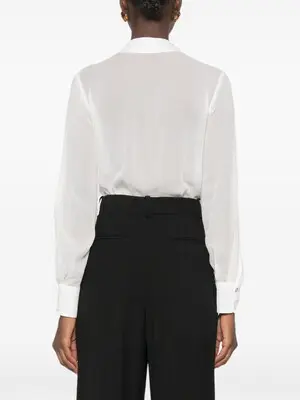 Elisabetta Franchi Chain-detail Wrap-front Bodysuit