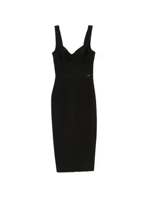 Elisabetta Franchi Midi Dress - Black