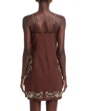 Elie Tahari Embellished Mini Dress