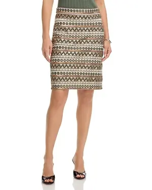 Elie Tahari The Tate Embroidered Skirt