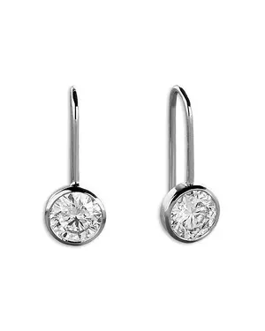Baublebar Fallon Bezel Earrings - Silver