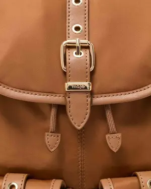 Maje Miss M Nylon & Leather Backpack