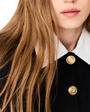Maje Vilynette Short Tweed Jacket