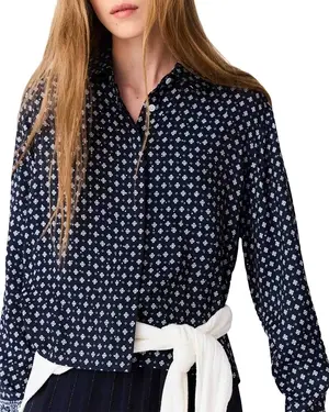 Maje Citeston Embellished Shirt