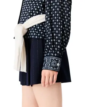 Maje Citeston Embellished Shirt
