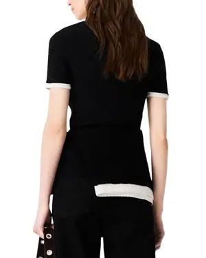 Maje Short Sleeve Polo Shirt