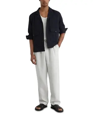 REISS Relaxed Fit Trousers - Stone