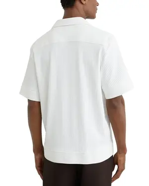 REISS Ribbed Cuban Shirt