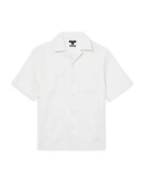 REISS Ribbed Cuban Shirt