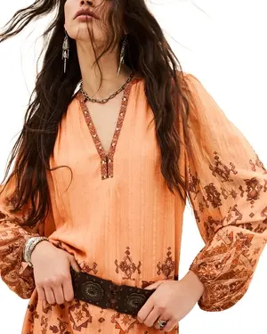 Ba&sh Zola Long Sleeve Tunic Dress
