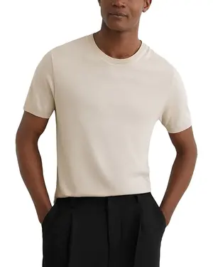 REISS Fine Rib Crewneck T-shirt