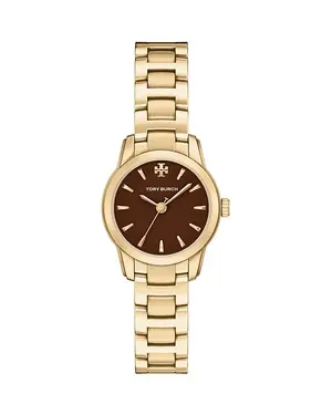 Tory Burch Small Miller Watch, 28mm - Brown/gold