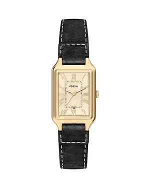 Fossil Raquel Watch, 23mm X 38mm - Cream/black