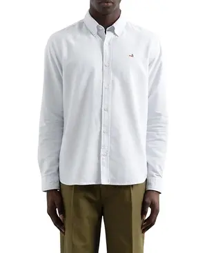 EDMMOND STUDIOS Duck Logo Oxford Shirt - Plain White