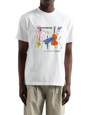 EDMMOND STUDIOS Cassette Print T-shirt - Plain White
