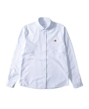 EDMMOND STUDIOS Duck Logo Striped Oxford Shirt