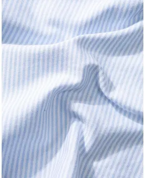 EDMMOND STUDIOS Duck Logo Striped Oxford Shirt