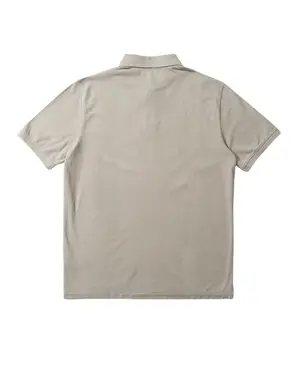 EDMMOND STUDIOS Duck Logo Pique Polo Shirt - Plain Taupe