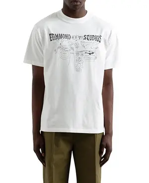 EDMMOND STUDIOS Fresh Classics Printed T-shirt - Plain White