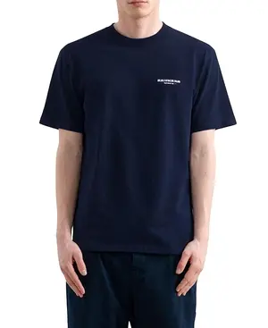 EDMMOND STUDIOS Melomaniac Printed T-shirt - Plain Navy