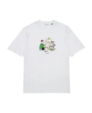 EDMMOND STUDIOS Avant Garde Printed T-shirt - Plain White
