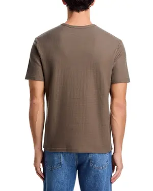 FRAME Jacquard Cotton Tee - Soft Taupe