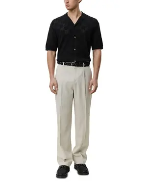LES DEUX Squared Knitted Short Sleeve Shirt