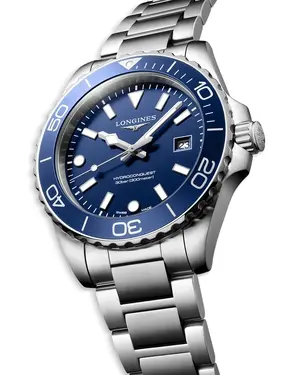 LONGINES Hydroconquest Watch, 42mm - Silver/blue