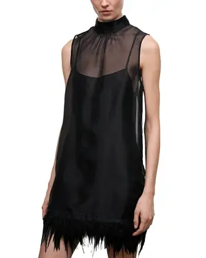 Staud Feathered Cocktail Dresses