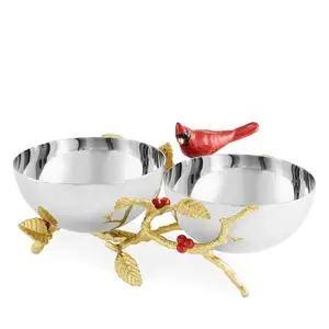 Michael Aram Cardinal Double Bowl
