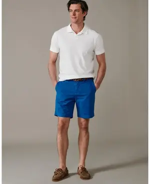 AUBIN Stamford Chino Short - Washed Cobalt