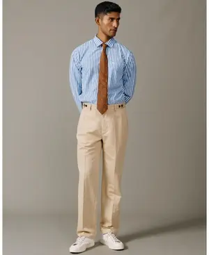 Aubin Pasmore Slim Leg Suit Trouser - Sand