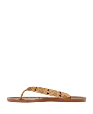 Mcm Monogram Jelly Thong Sandals