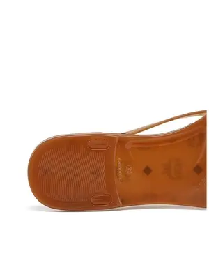 Mcm Monogram Jelly Thong Sandals