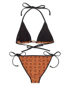 Mcm Monogram Print Bikini