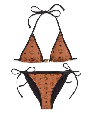 Mcm Monogram Print Bikini