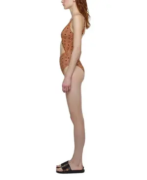 Mcm Monogram Print Swimsuit