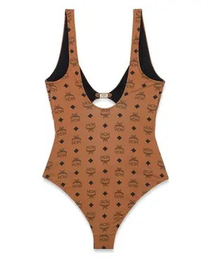 Mcm Monogram Print Swimsuit
