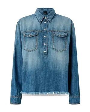 Pinko Cascate Mixed Media Shirt - Ee