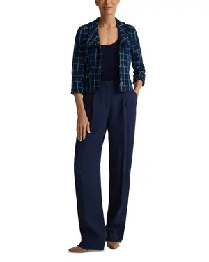 St. John Tri Color Windowpane Jacket